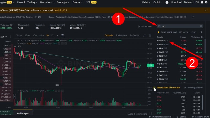 Come convertire USDT in Euro su Binance | Nova Sera